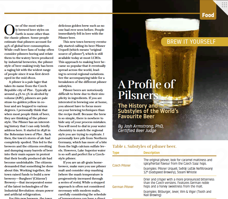 A Profile of Pilsners: History and Substyles of the World’s Favourite ...